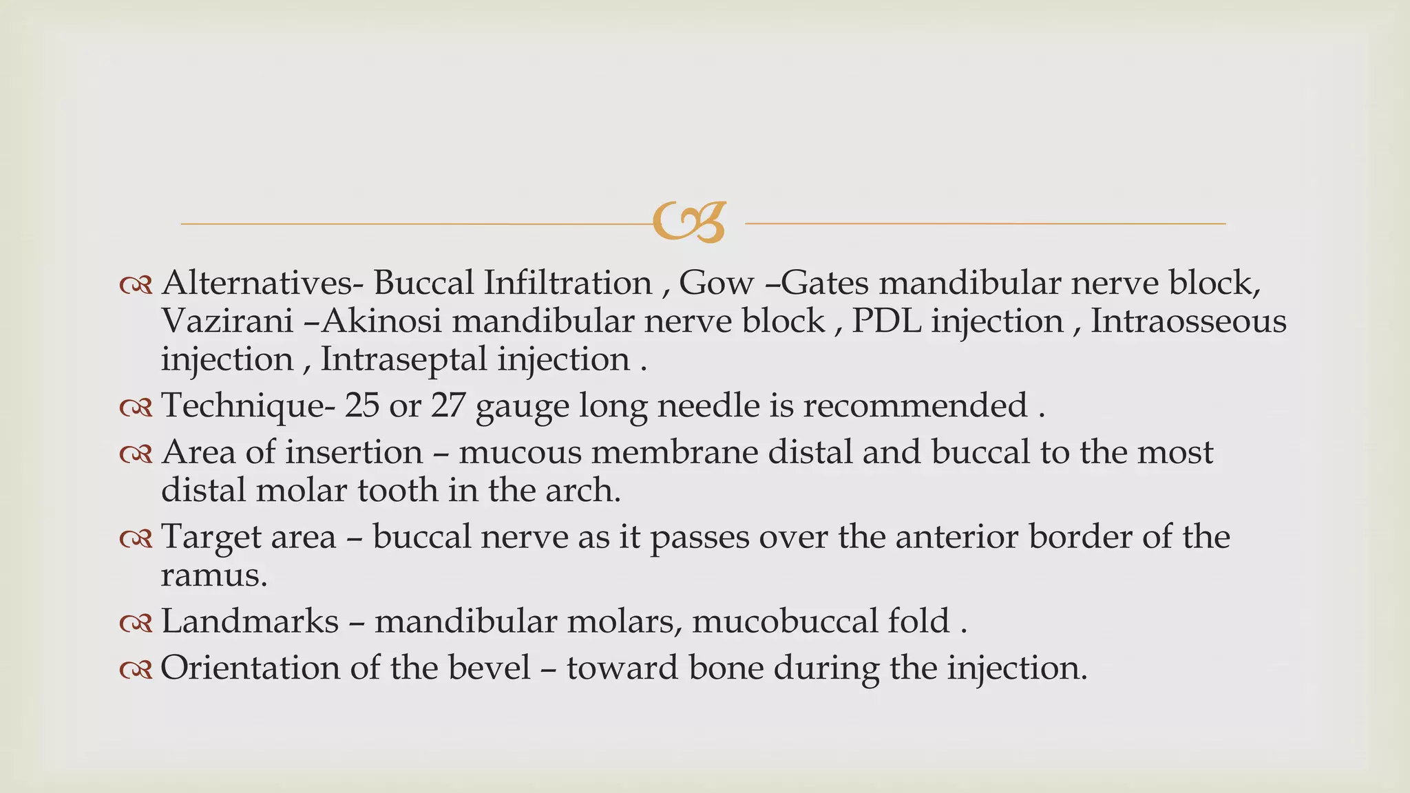 Buccal nerve block | PPTX