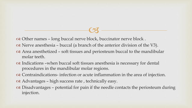 Buccal nerve block | PPTX