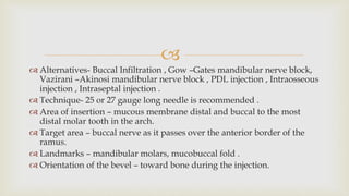 Buccal nerve block | PPTX