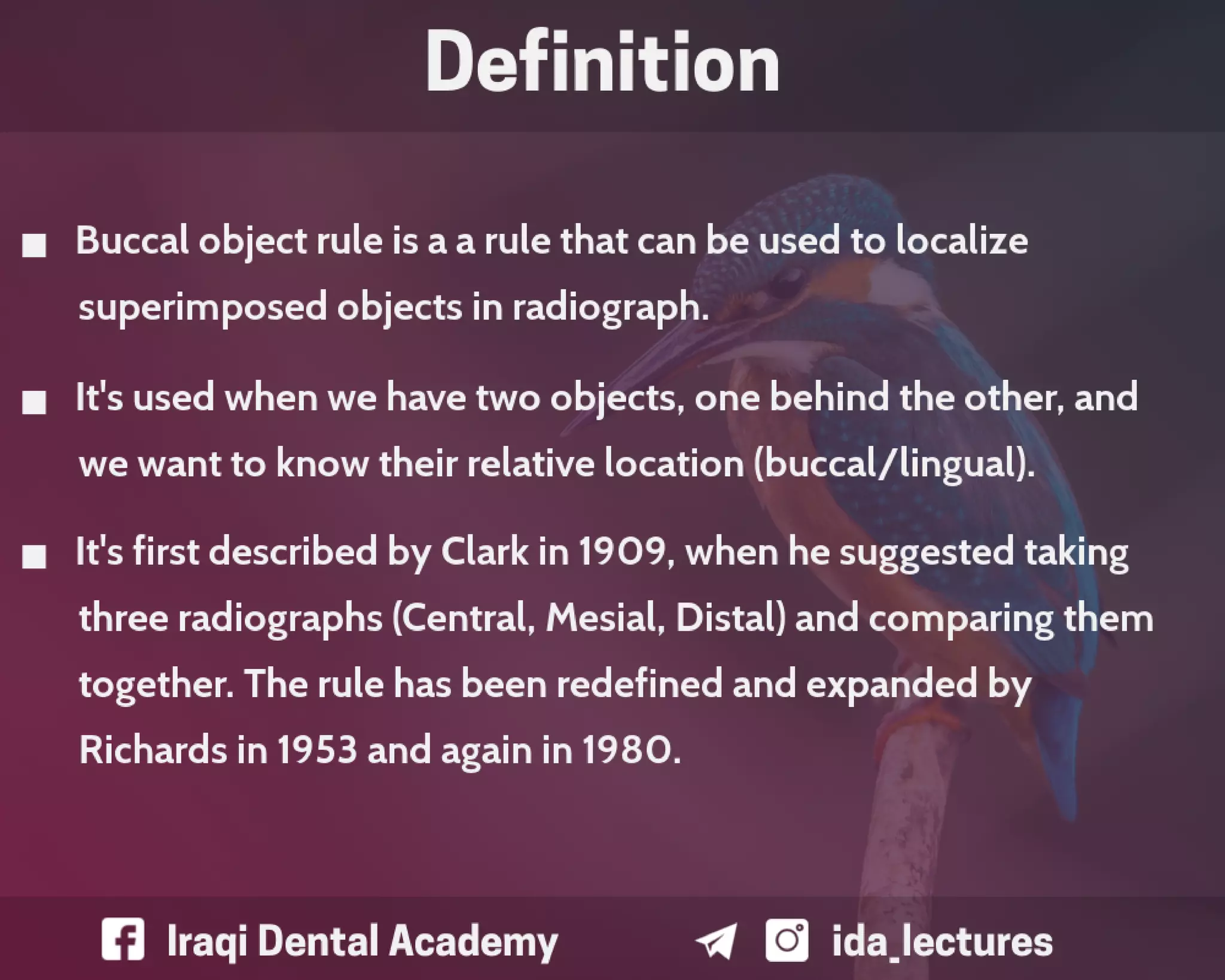 Buccal Object Rule - A Radiographic Aid in Dental Practice. | PDF