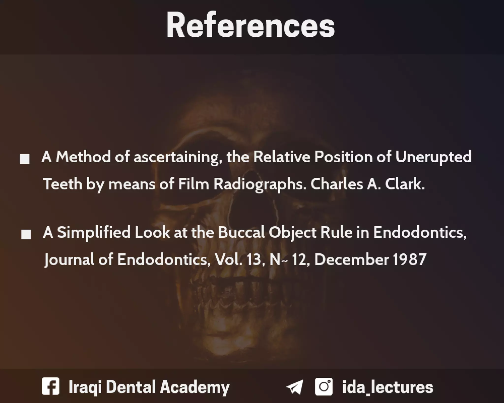 Buccal Object Rule - A Radiographic Aid in Dental Practice. | PDF
