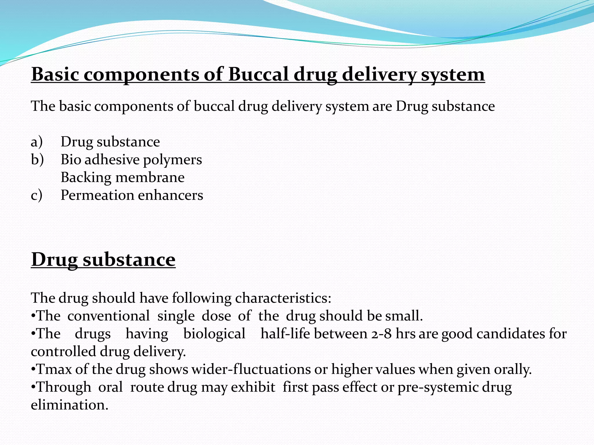 Buccal Drug Delivery System | PPTX