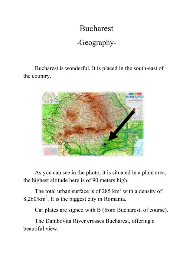 Bucharest geography | PDF