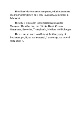 Bucharest geography | DOCX