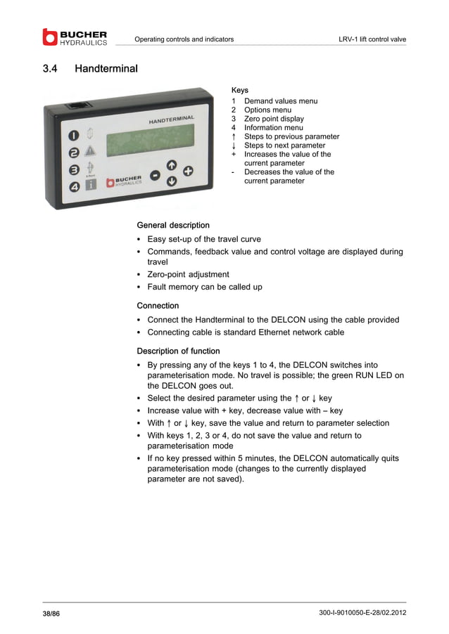 Bucher lift control guide | PDF | Off-Road Vehicles | Auto Body Styles