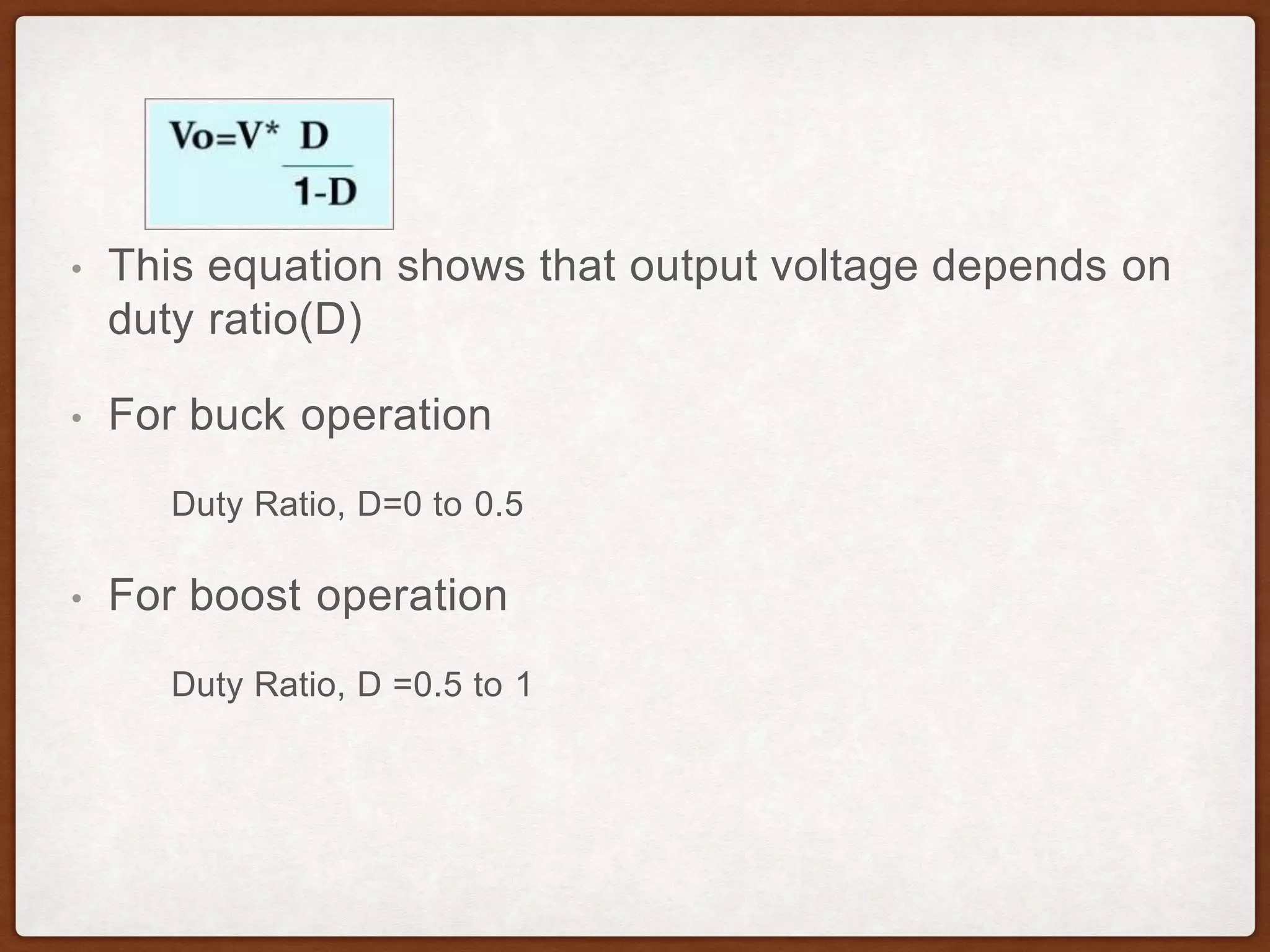 Buck boost converter | PPTX