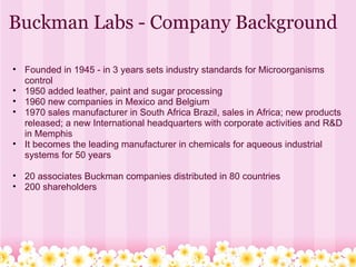 Buckman Labs | PPT