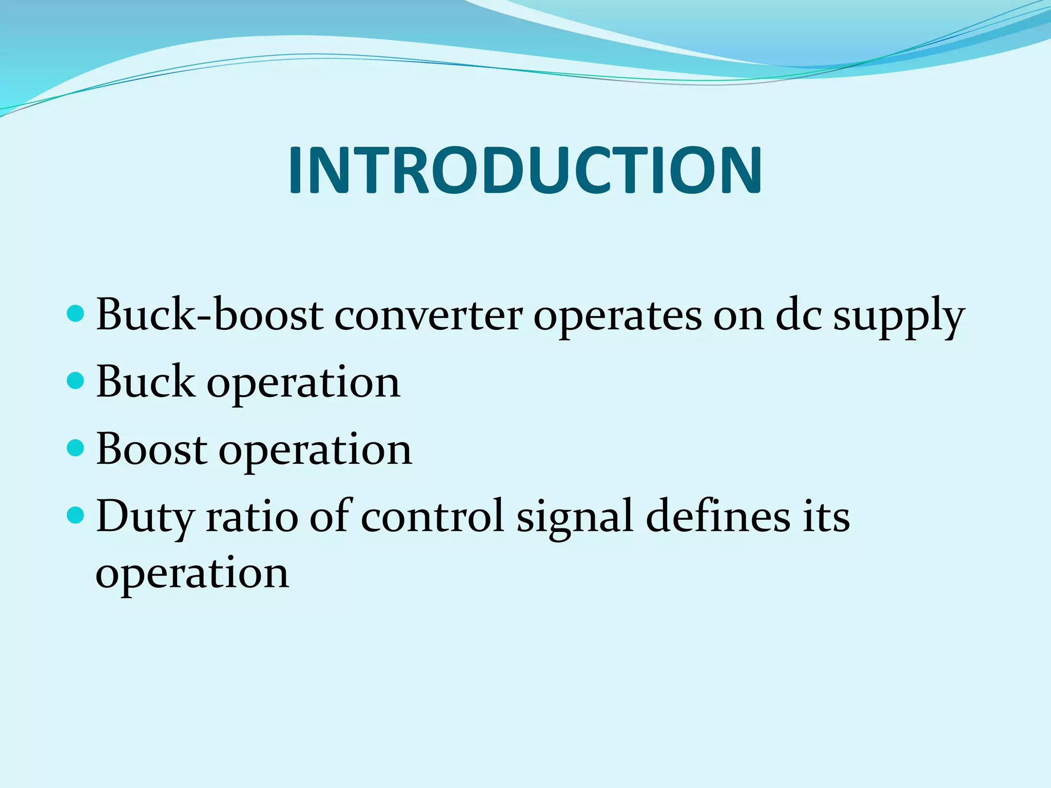 Buck-Boost Converter | PPTX