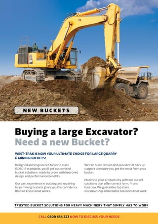 Bucket Builds - Undercarriage Parts | PDF