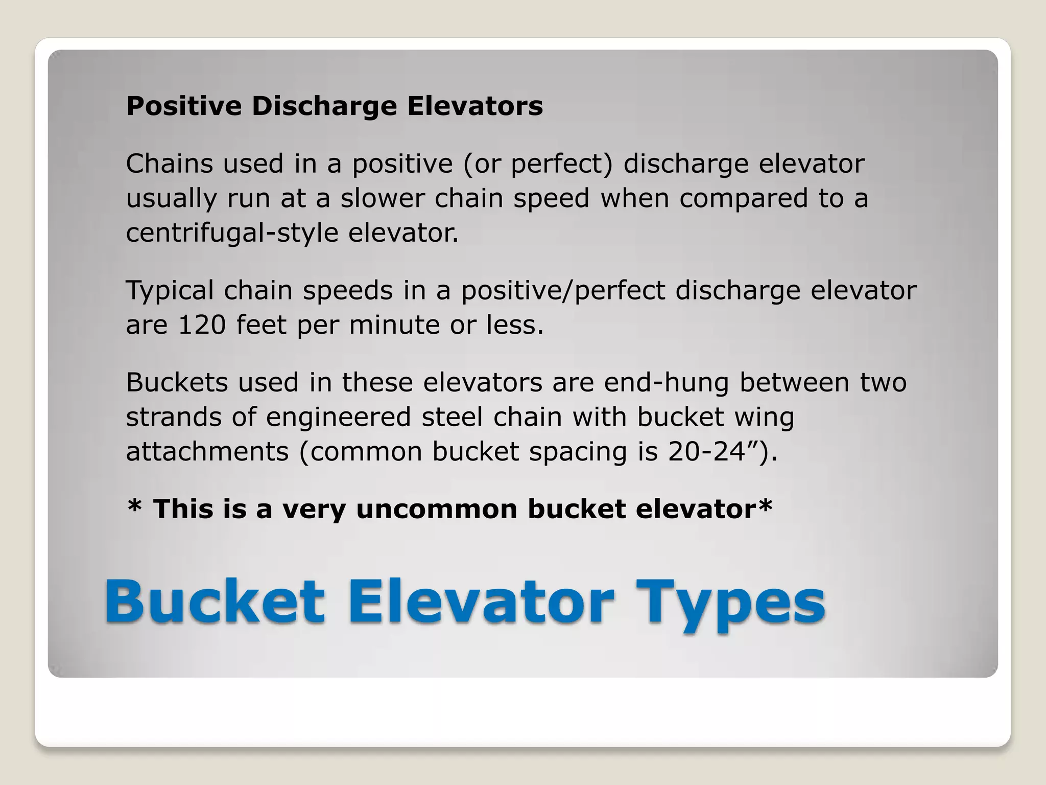 Bucket Elevator Basics: Definitions & Details | PDF