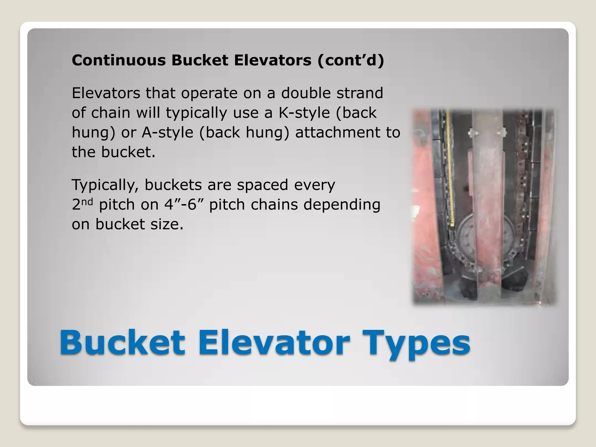Bucket Elevator Basics: Definitions & Details | PDF
