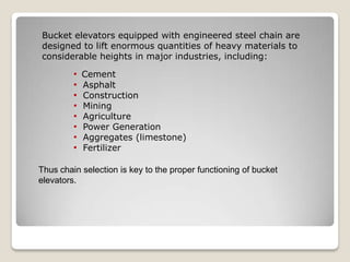 Bucket Elevator Basics: Definitions & Details | PDF | Logistics | Business