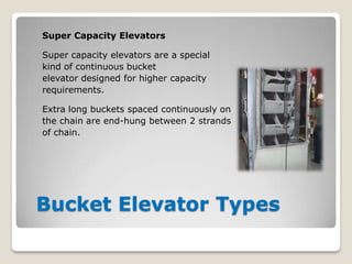 Bucket Elevator Basics: Definitions & Details | PDF