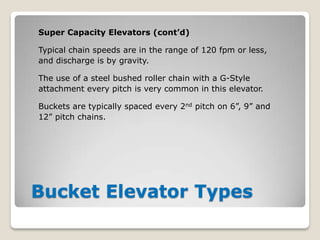 Bucket Elevator Basics: Definitions & Details | PDF