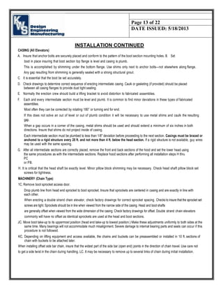 Bucket elevator-o&m-5-21-13 | PDF