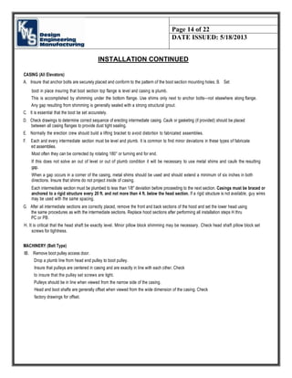 Bucket elevator-o&m-5-21-13 | PDF