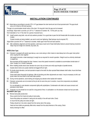 Bucket elevator-o&m-5-21-13 | PDF