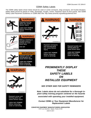 Bucket elevator-safety | PDF