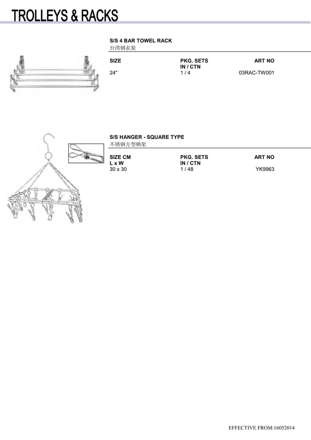 BUCKET, BASKETS, CONTAINERS, TROLLEY AND RACKS | PDF