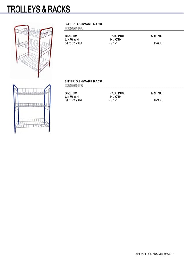 BUCKET, BASKETS, CONTAINERS, TROLLEY AND RACKS | PDF