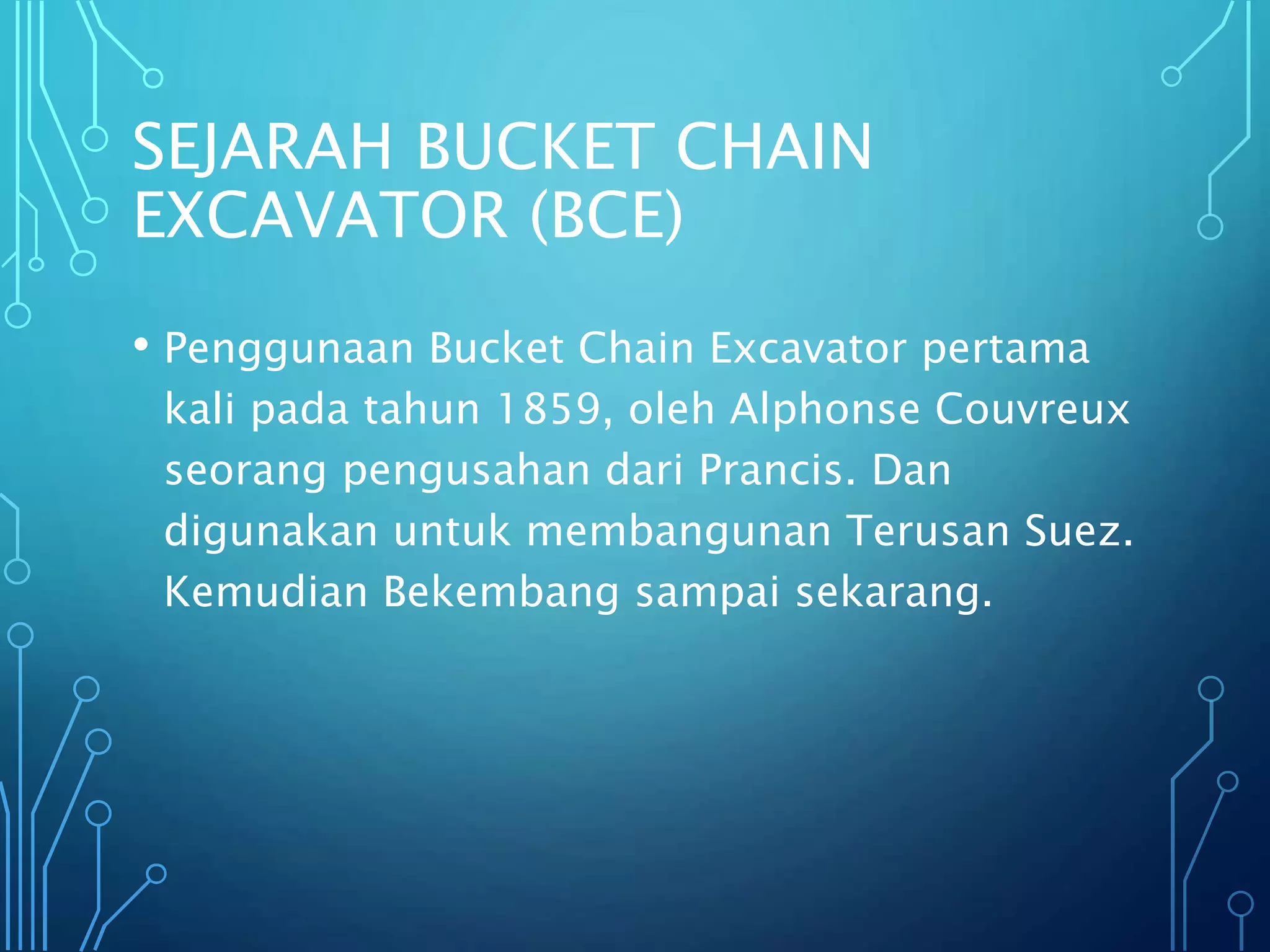 Bucket chain excavator | PPTX
