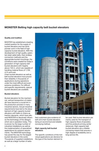 Bucket elevator belt - monster belting | PDF