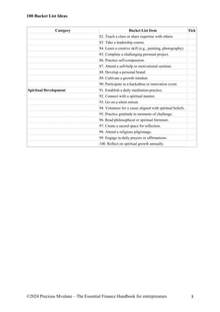 Bucket List Ideas by Precious Mvulane - EFH Step 1 -.docx