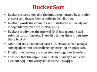 Bucket sort | PPT