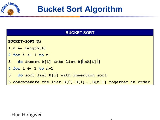 Bucket Sort