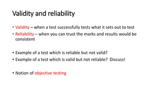 Buckingham Uni PGCE Feb 2017 Assessment | PPT