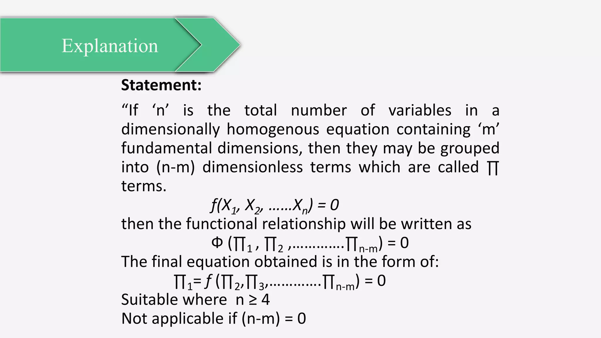 Buckingham's theorem | PDF