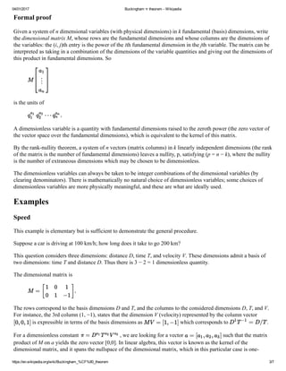 Buckingham π theorem wikipedia | PDF | Physics | Science