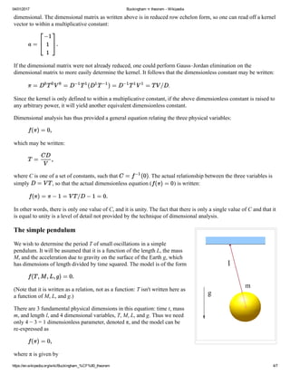 Buckingham π theorem wikipedia | PDF | Physics | Science