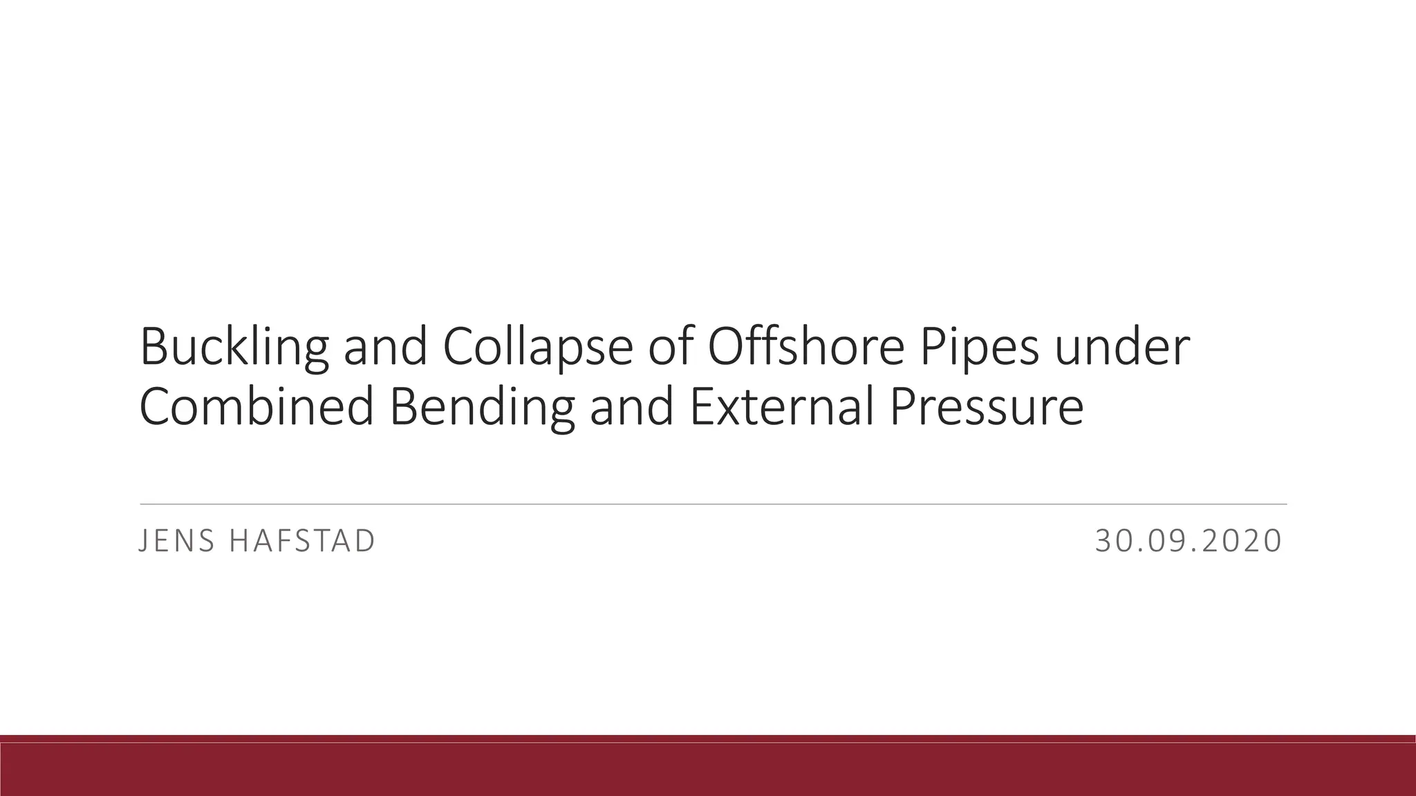 Buckling and collapse of offshore pipelines.pdf
