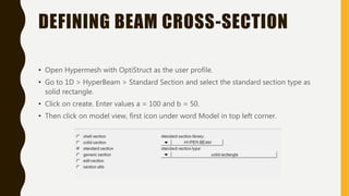 Buckling Frequencies for Beams in Hypermesh | PPTX