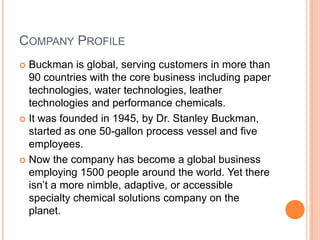 Buckmann labs KM case study | PPTX