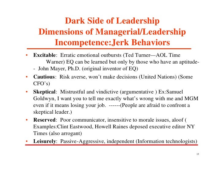 The Dark And Light Sides Of Leadership The Dark And Light Sides Of Leadership