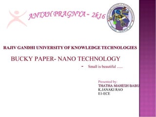 Bucky nanotech | PPT