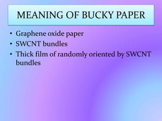 Bucky paper | PPTX