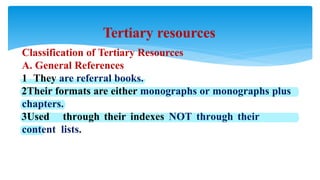 Tertiary drug information resources “Literatures” | PPT
