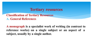 Tertiary drug information resources “Literatures” | PPT