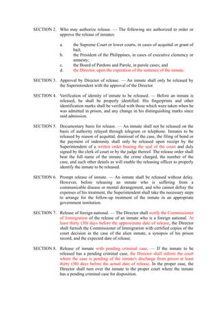 Bucor manual of operations | PDF