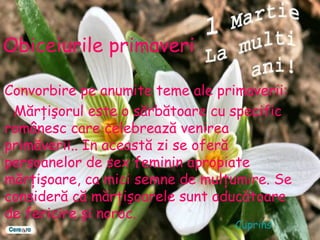 Bucuriile Primaveri | PPT