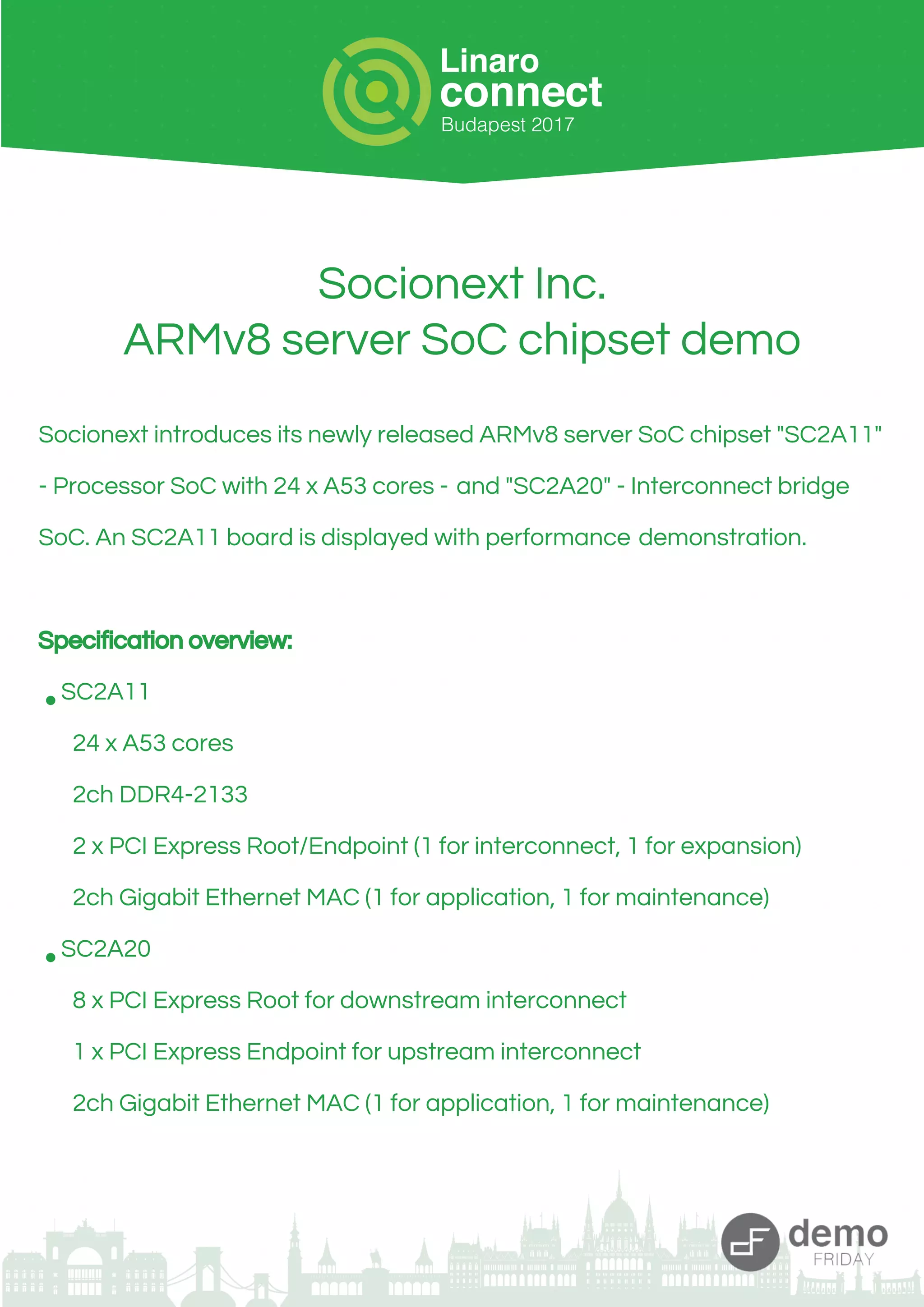 Socionext ARMv8 server SoC chipset demo | PDF