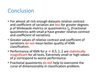 Do Fractional Norms and Quasinorms Help to Overcome the Curse of ...