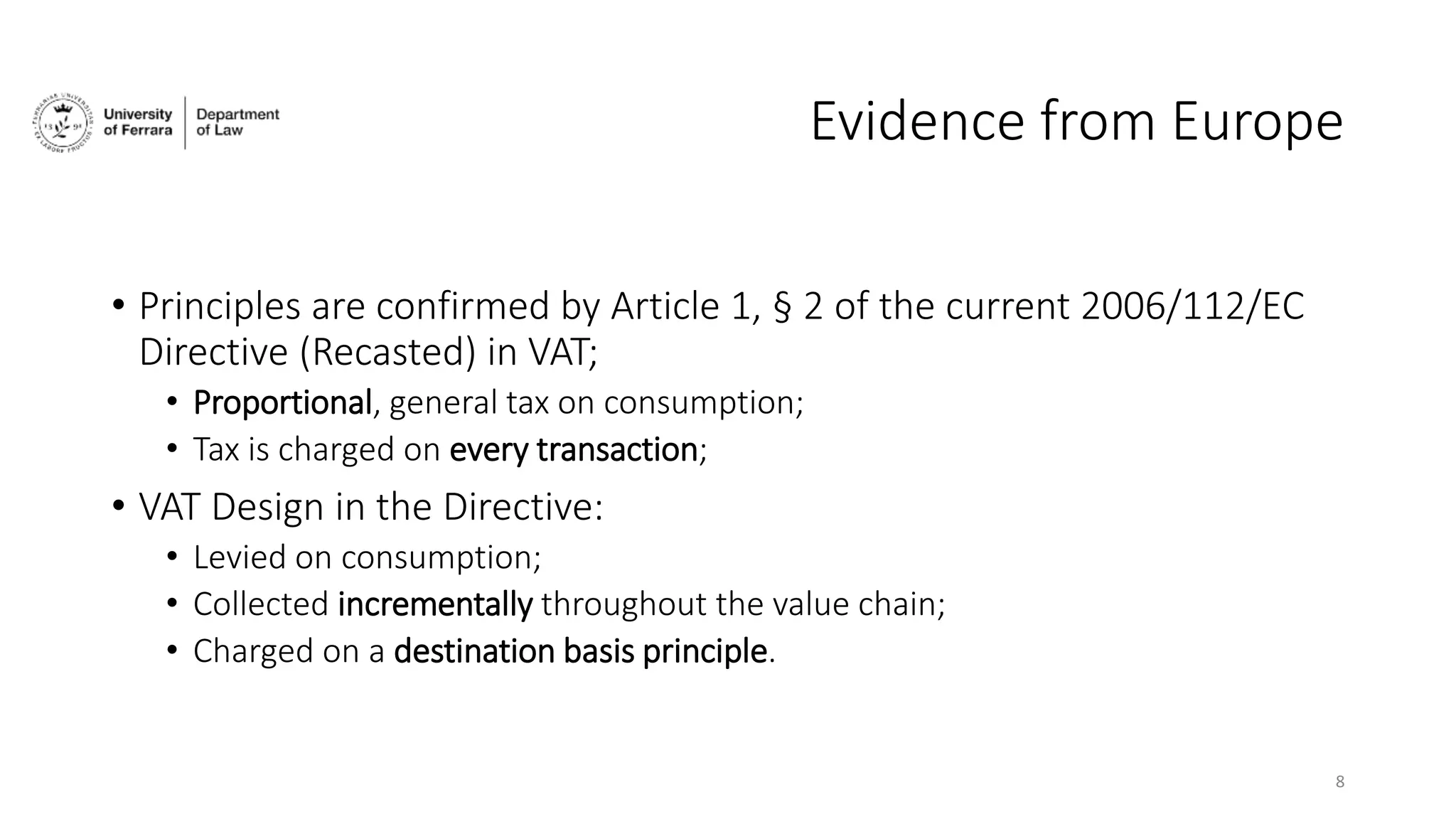 European Value Added Tax - Introduction | PPTX