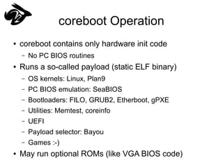 coreboot@Budapest 10.2009 Meetup | PPT