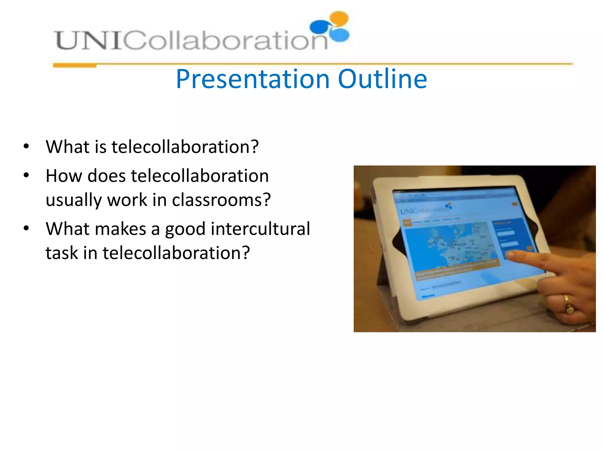 Telecollaborative Exchange and Intercultural Education | PPTX