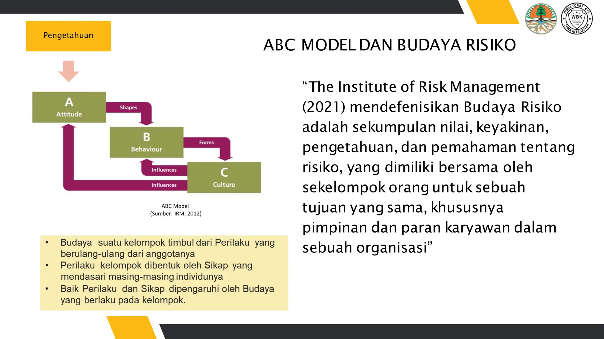 Budaya-Sadar-Risiko untuk kinerja optimal | PPTX