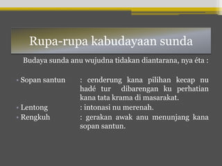 Budaya sunda | PPTX